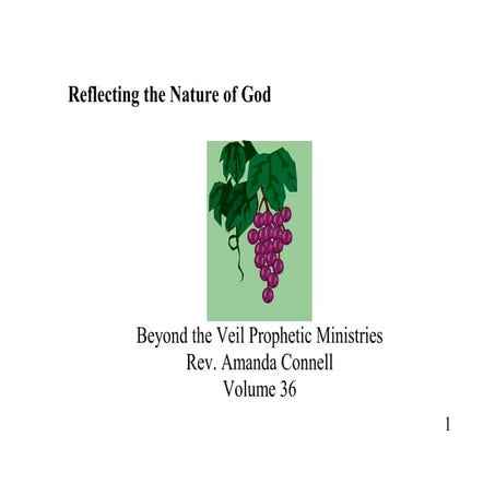Reflecting the Nature of God Rev Amanda Connell | PDF