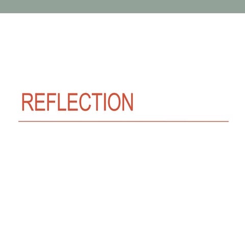Reflection | PPT