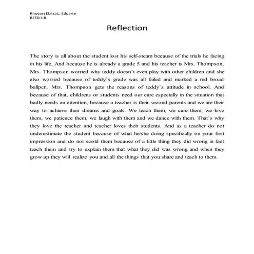 Reflection | DOCX