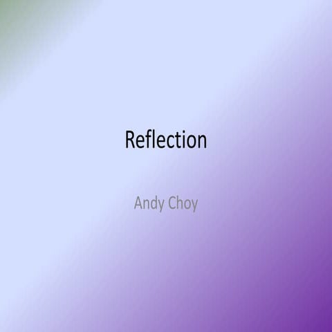 Reflection | PPT
