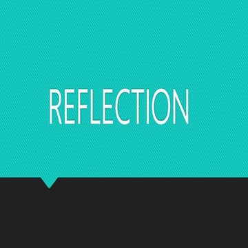 Reflection | PPT