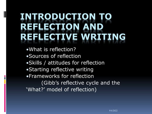 Journaling And Reflective Practice | PPT