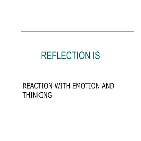 Reflection Tips | PPT