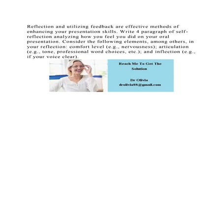 Reflection and utilizing feedback are effective methods of enhancing.docx