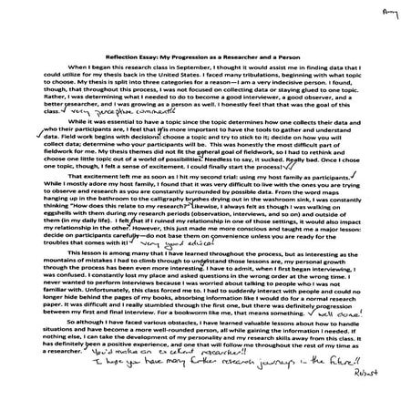 Reflection essay #3 | PDF