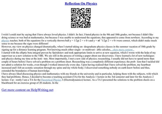 Physics Essay Topics | PDF