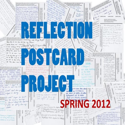 UMKC Service-Learning Reflection Postcard Project | PPT