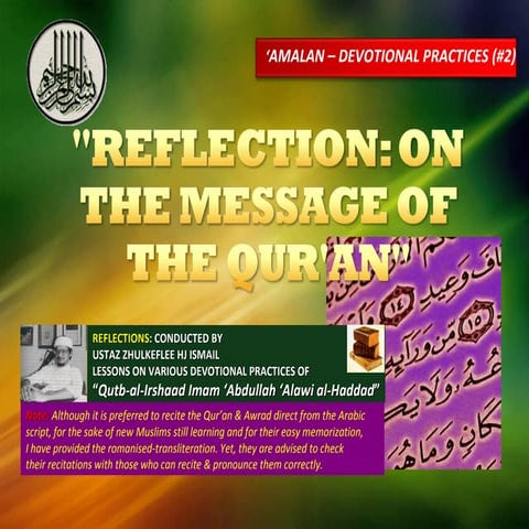 Reflection Quran(3)Aali Imran 190[Slideshare] | PPT