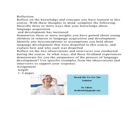 ReflectionReflect on the knowledge and concepts you have learned i.docx | Education