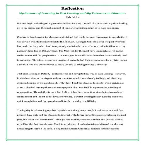Reflection Rich | DOCX
