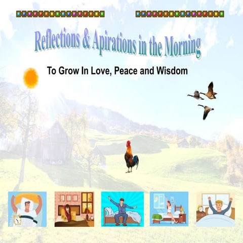 Reflections And Aspirations In The Morning | PPT
