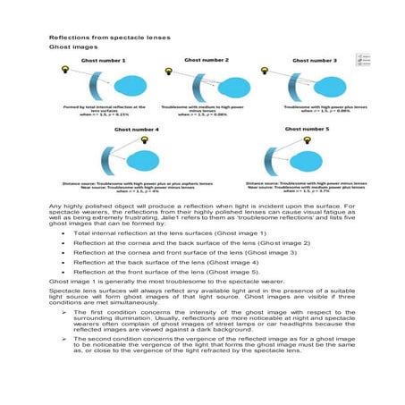 Reflections from spectacle lenses | DOCX
