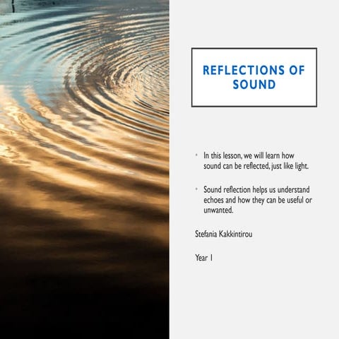 Reflections_of_Sound sound wave and echoes | PPTX