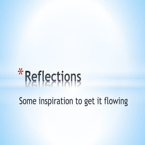 Reflection tips | PPTX