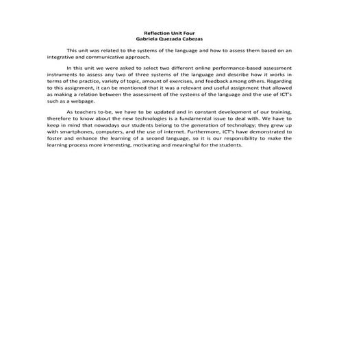 Reflection unit four | PDF