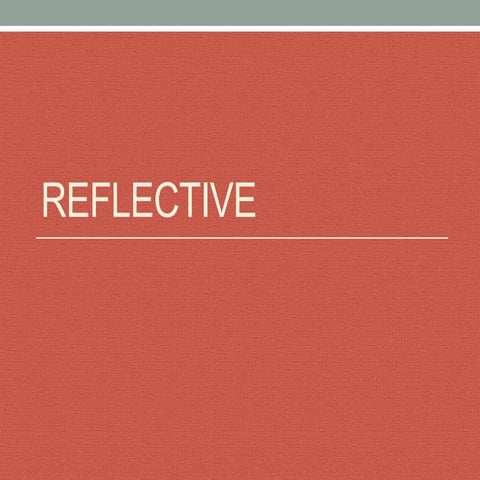 Motivational Interviewing - REFLECTIONS | PDF