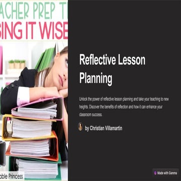 Reflective-Lesson-Planning report in.pptx