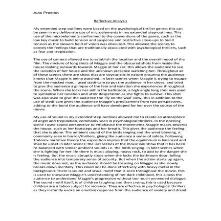 GCSE Film Studies: Evaluation examples | PDF