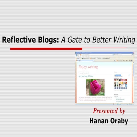 Reflective blogs latest (1) | PPT