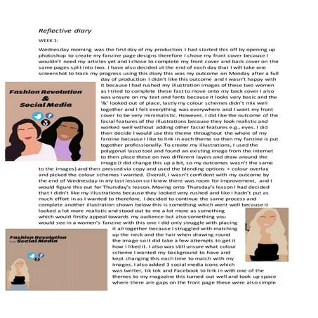 Reflective diary | DOCX