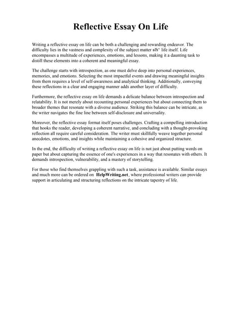 Narrative Essay Example About Life.pdf