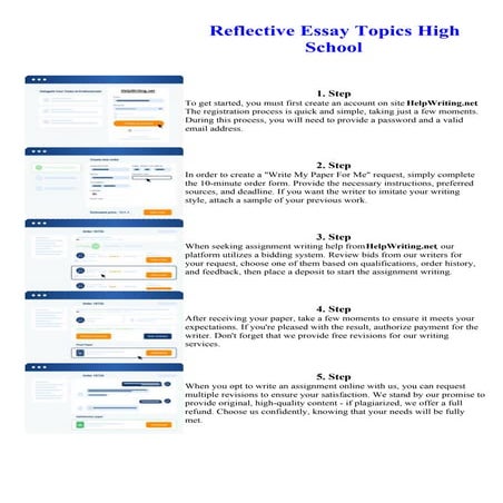 Reflective Essay Topics High School | PDF