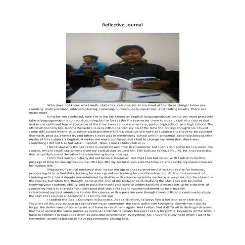 Reflective journal | DOCX