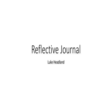 Reflective Journal | PPT