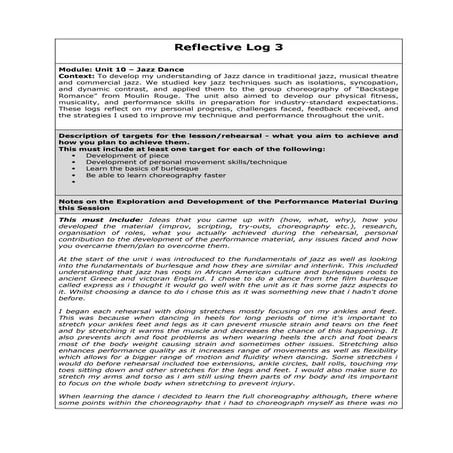Reflective Logs.docxhgfttyfyftgtgggggggg | DOCX