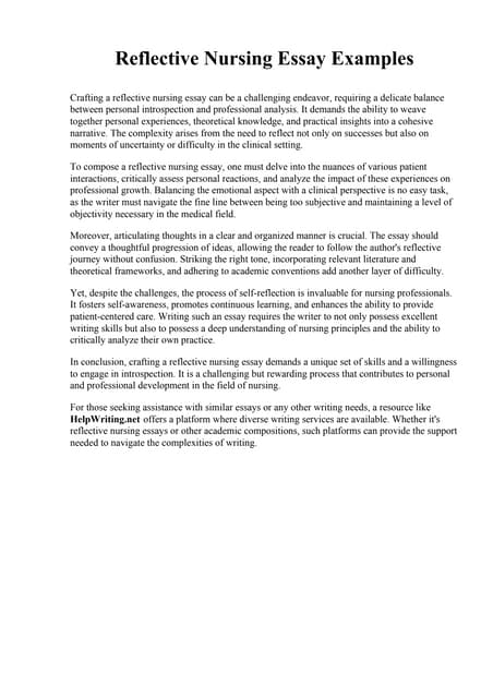 Nursing Reflective Essays.pdf