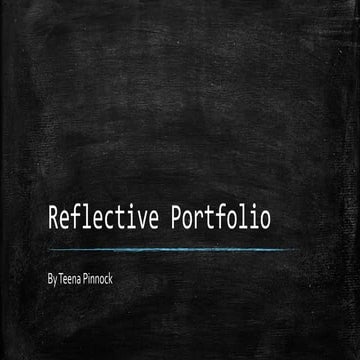Reflective portfolio | PPTX