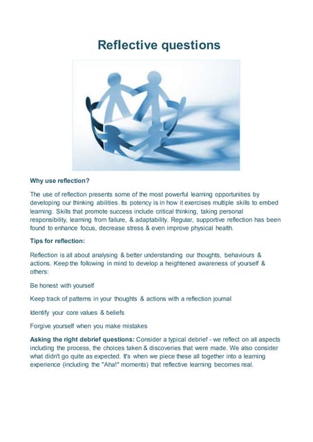 Critical Reflection - how to develop it in your practice | DOCX | Education