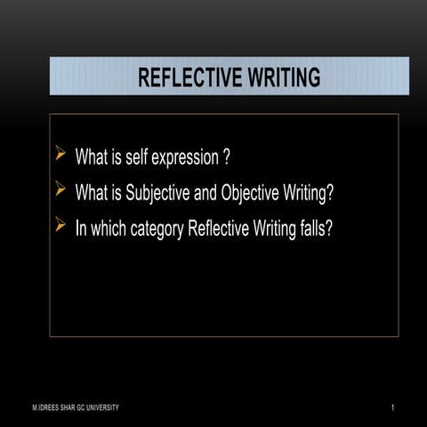 UNIT-1 REFLECTIVE WRITING TLPP 3RD YEAR 5TH SEMESTER.pdf