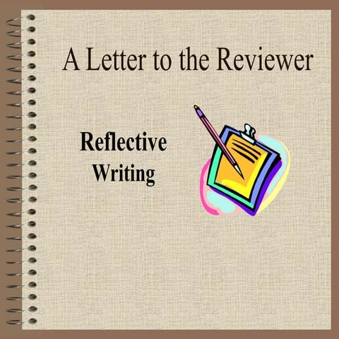 Reflective writing (language arts) | PPT