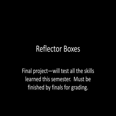 Reflector box | PPT