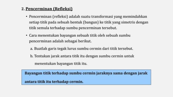 Refleksi (pencerminan) | PPT