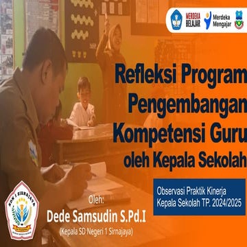 PPT REFLEKSI PENGEMBANGAN KOMPETENSI KEPALA SEKOLAH | PPTX