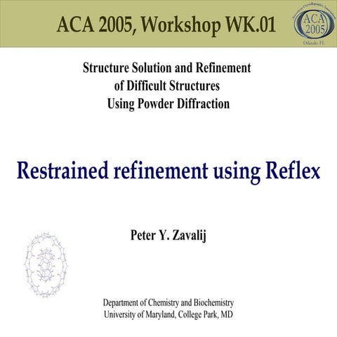 Restrained refinement using Reflex | PPT