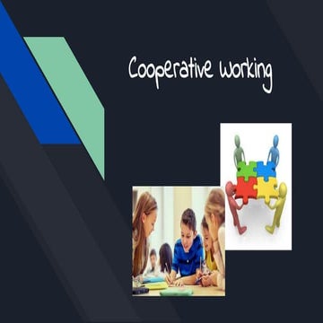 Reflexion on cooperative working isla de la deva | PPTX