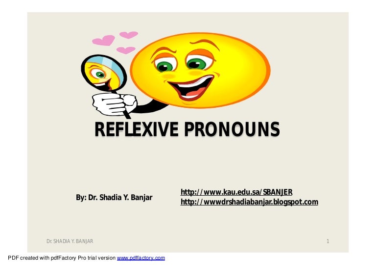 Reflexive Pronouns Powerpoint