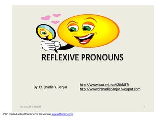 Grammar reflexive pronouns | PPT