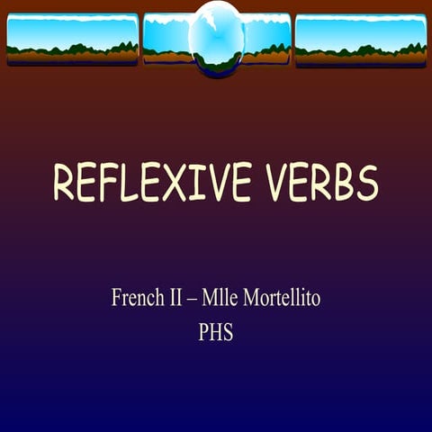 Reflexive Verbs | PPT