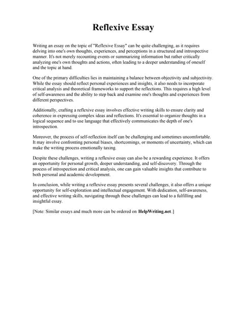 Critical Reflection Essay Example.pdf