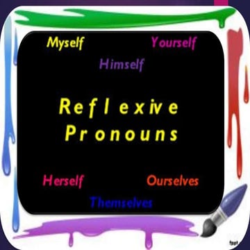 Reflexive pronouns | PPTX