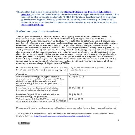 Reflexive questions | PDF