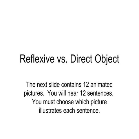 Reflexive verb exercises | PPT