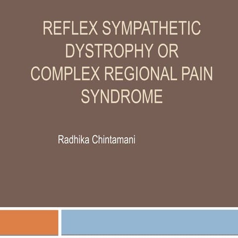 Reflex symapathetic dystrophy | PDF