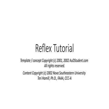 Reflex tutorial | PPTX