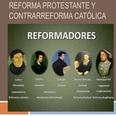 Reforma protestante y contrarreforma católica octavo | PPTX