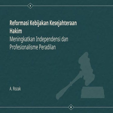 Reformasi Kebijakan Kesejahteraan Hakim.pptx